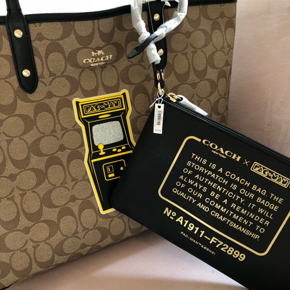 Coach | Bags | New Coach Reversible Limited Edition Pac Man Tote | Poshmark